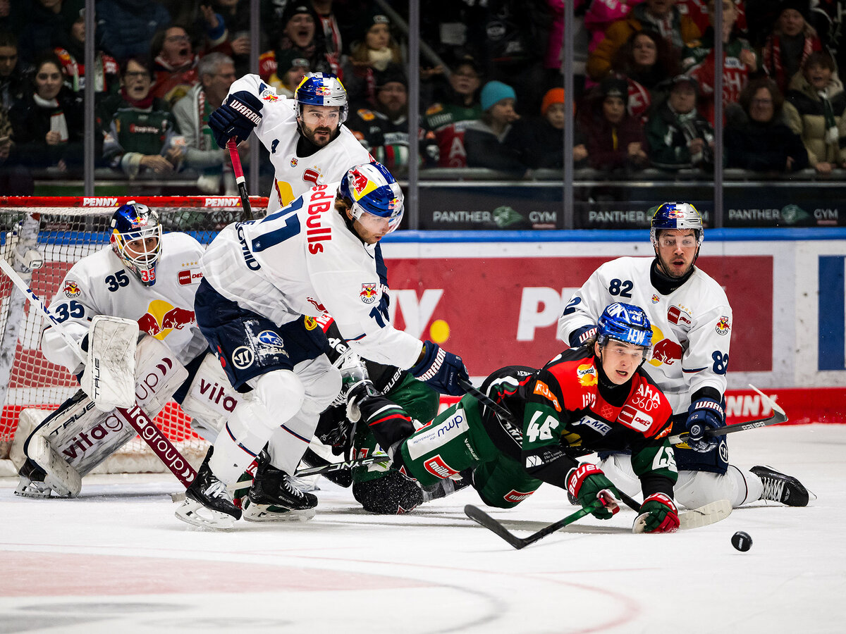 PENNY DEL - Red Bulls gewinnen umkämpftes Derby in Augsburg