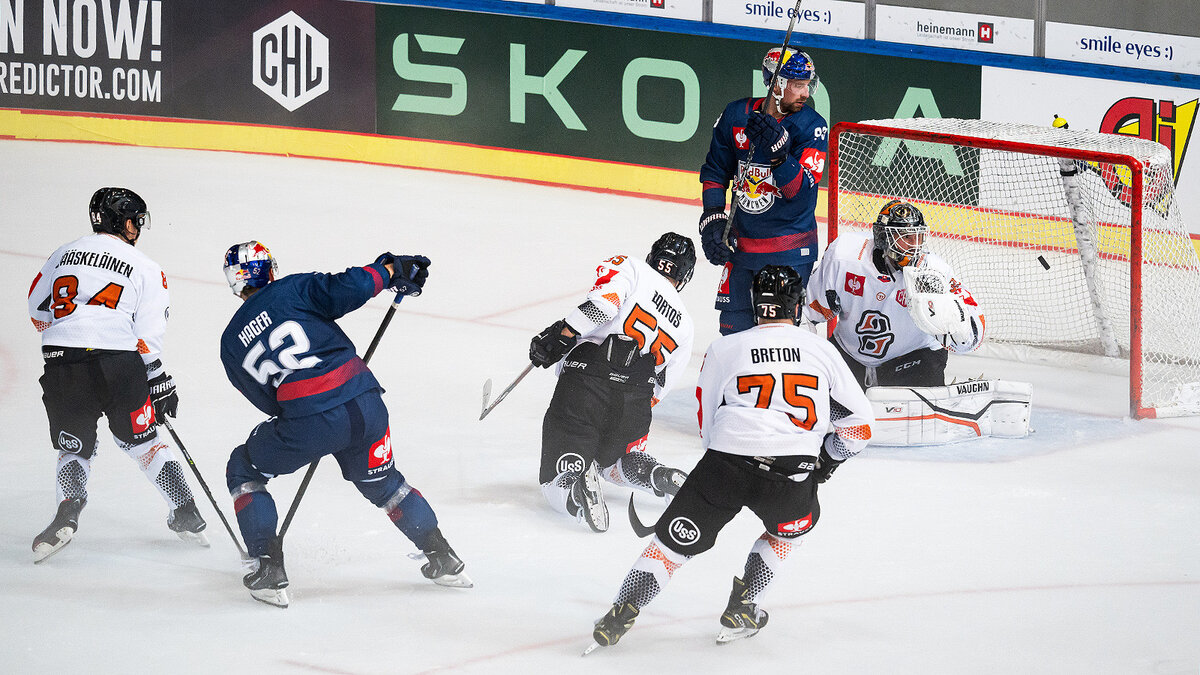 PENNY DEL - Red Bulls feiern Sieg gegen Košice