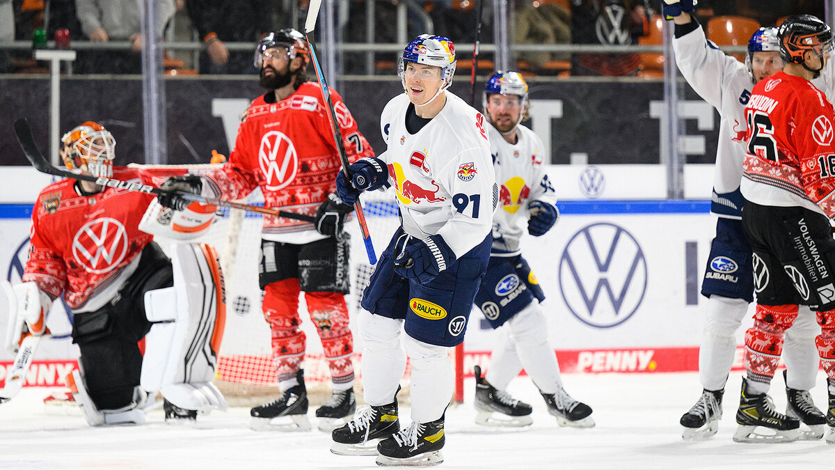 PENNY DEL - Red Bulls retten Siegesserie mit Comeback